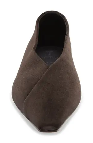 Brunello Cucinelli Suede Wrap Flat