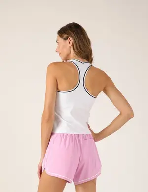 GLYDER Notch Skimmer Tank - White/black