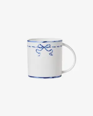HANKOOK 1943 Ribbon Blue Mug Set Of 2 - Stitch