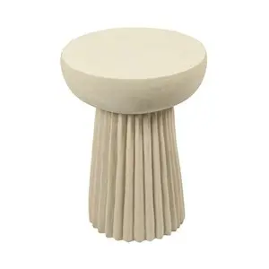 OLIVE GROVE Indoor Outdoor Side Table - Ivory
