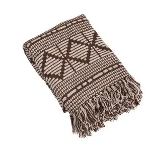 STORIED HOME Throw Blanket - Brown