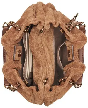 Karl Lagerfeld Paris Amandine Suede Crossbody Bag
