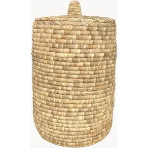 APARTMENT F Palm Laundry/storage Hamper With Lid - Natural