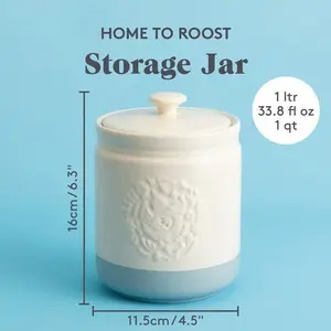 MASON CASH Home To Roost Small Storage Crock