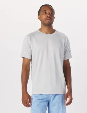 GLYDER Motivator Raglan Tee - Ash Grey