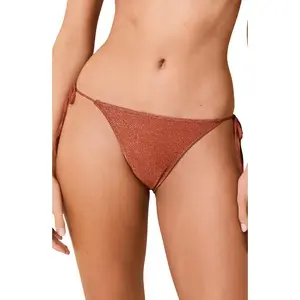 Solid & Striped Iris Glitter Bikini Bottoms - Spice