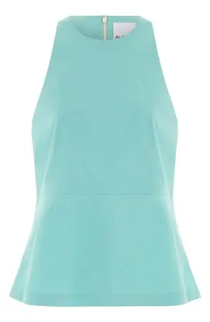 ALIGNE Carlos Stretch Cotton Peplum Top
