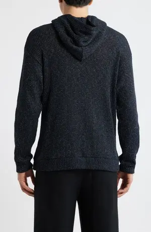 KROST Metallic Speckle Knit Cotton Blend Hoodie