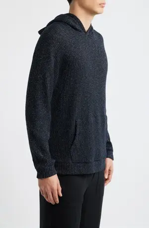 KROST Metallic Speckle Knit Cotton Blend Hoodie