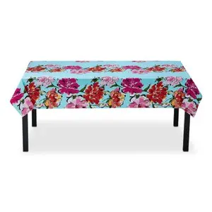 TAG In Bloom Tablecloth Multi Cotton Spring - Blue