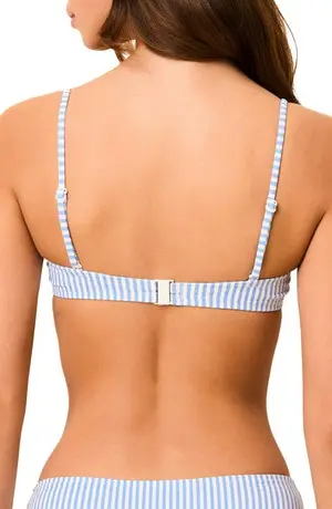 Solid & Striped Juliette Underwire Seersucker Bikini Top