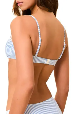 Solid & Striped Juliette Underwire Seersucker Bikini Top