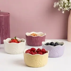 MASON CASH In The Meadow Ramekins With Embossed Floral Design