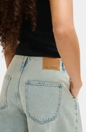 ALIGNE Christina Cuffed Barrel Leg Jeans