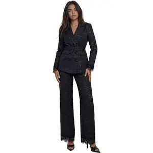 AKALIA The Maison Jacquard Belted Blazer