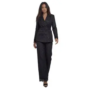 AKALIA The Maison Jacquard Belted Blazer
