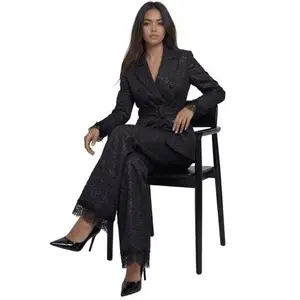 AKALIA The Maison Jacquard Belted Blazer
