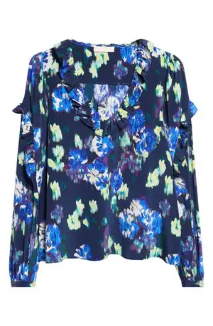 Ulla Johnson Marguerite Ruffle Silk Top