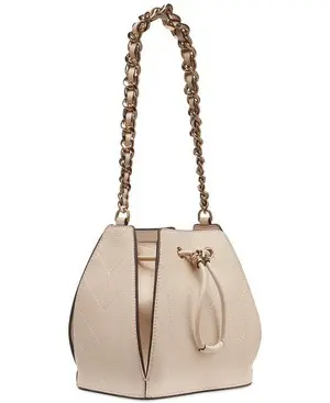 Karl Lagerfeld Paris Fantina Leather Crossbody Bag - Brie