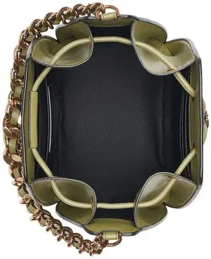 Karl Lagerfeld Paris Fantina Leather Crossbody Bag - Olive