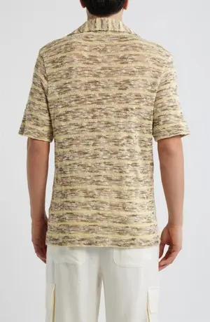 KROST Marled Knit Cotton Blend Polo