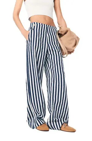 Maje Linen Blend Sailor Trousers