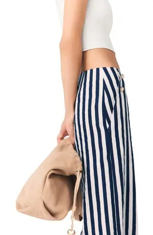 Maje Linen Blend Sailor Trousers