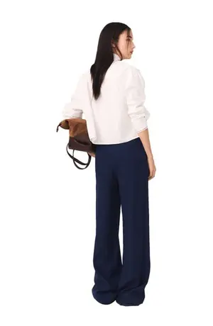 Maje Linen-blend Sailor Trousers