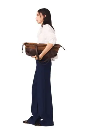 Maje Linen-blend Sailor Trousers