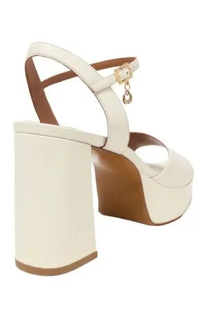 Maje Leather Platform Sandals