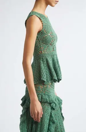 Ulla Johnson Cora Sleeveless Crochet Top