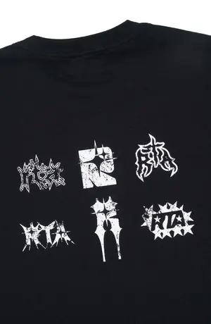 RtA Liam Logo Graphic T-shirt - Black Razor Type