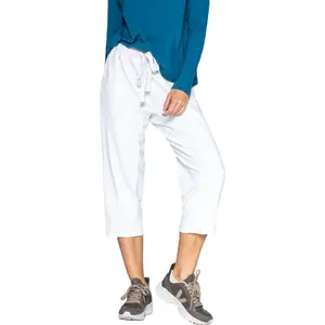 Wilt Crop Raw Jogger Easy Fit Pants - White