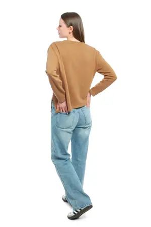 Wilt Round Neck Sweatshirt - Medium Brown