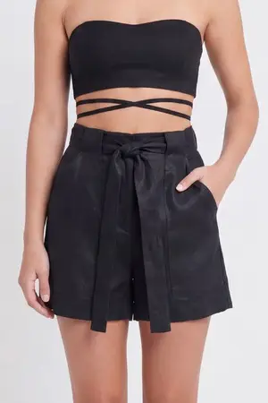 NUAJE NUAJE Mia Linen Twill Shorts