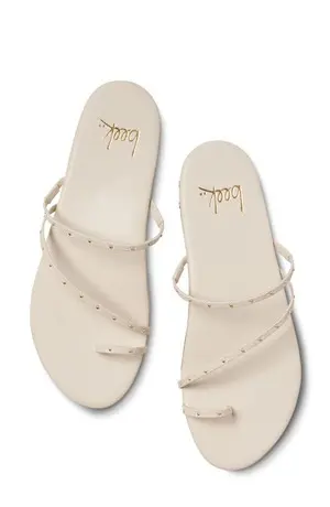 Beek Ula Studded Leather Sandals - Vanilla