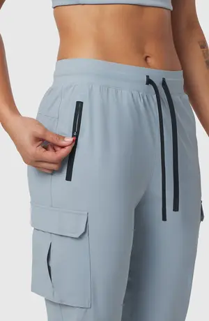 ASRV Tetra-lite Cargo High Rib Joggers - Light Sky
