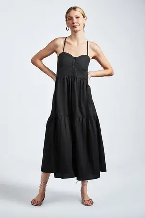 The Shirt By Rochelle Behrens The Leora Midi Dress By