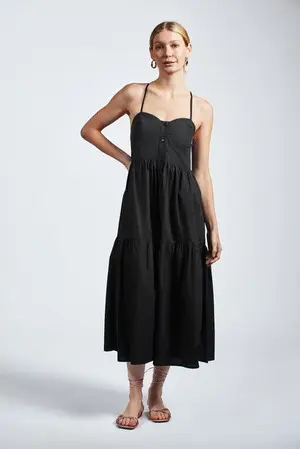 The Shirt By Rochelle Behrens The Leora Midi Dress By