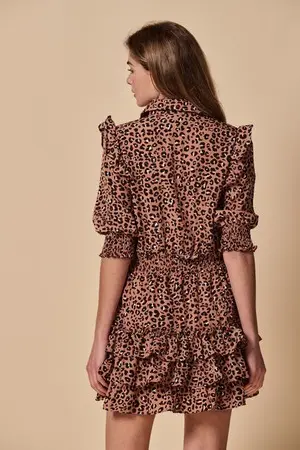 The Shirt By Rochelle Behrens Ruffled Tiered Minidress