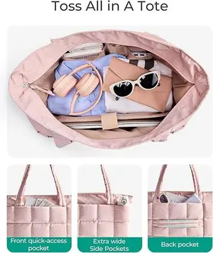 BAGSMART Bubble 22l-28l Puffer Tote