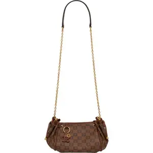 Gerard Darel Mini Monogrammed Shoulder Bag - Camel
