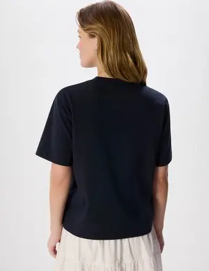 Whistles Cotton Crew Neck Top