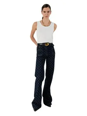Gerard Darel High Waist Flare Jeans - Raw