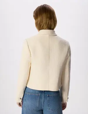 Whistles Cropped Boucle Jacket