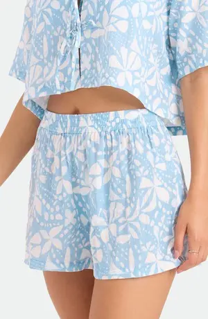 Volcom Funtastical Gauze Shorts - Blue