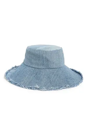 Treasure & Bond Bucket Hat With Frayed Edges