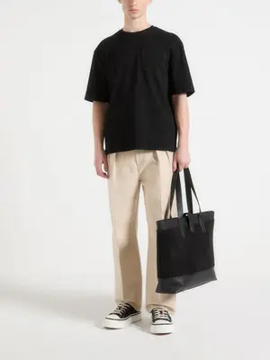 Manière De Voir Whipstitch Pocket Cotton T-shirt