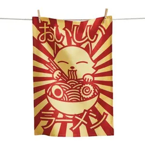 TAG Tasty Ramen Dishtowel Multi Cotton Everyday - Red
