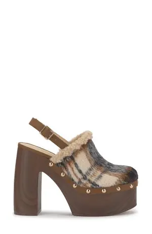 Jessica Simpson Studded Platform Slingback Sandals - Dkbrown 03